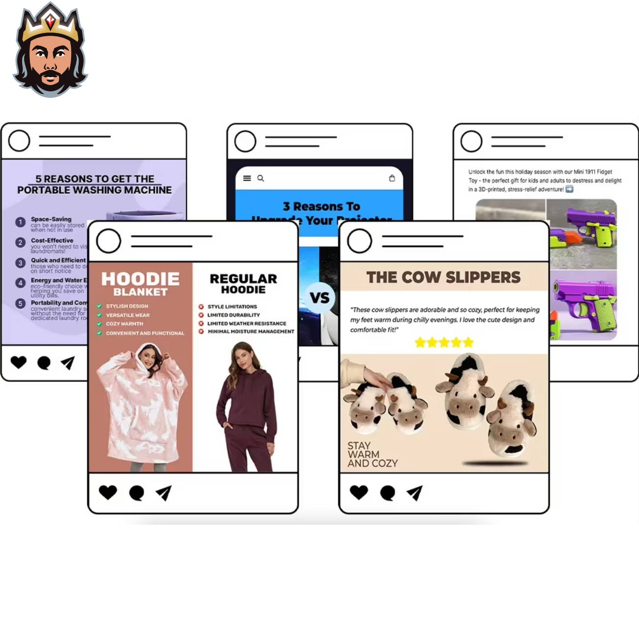 Ecom King Bootcamp Ad Collection – Viral Ecom Adz